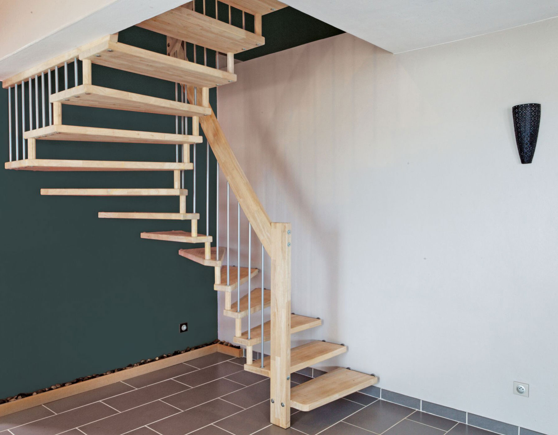 Escalier double quart tournant - Signature Escaliers