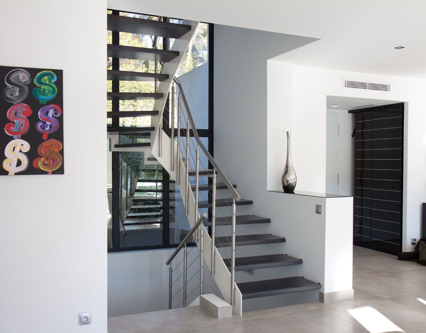 Escalier double quart tournant - Signature Escaliers